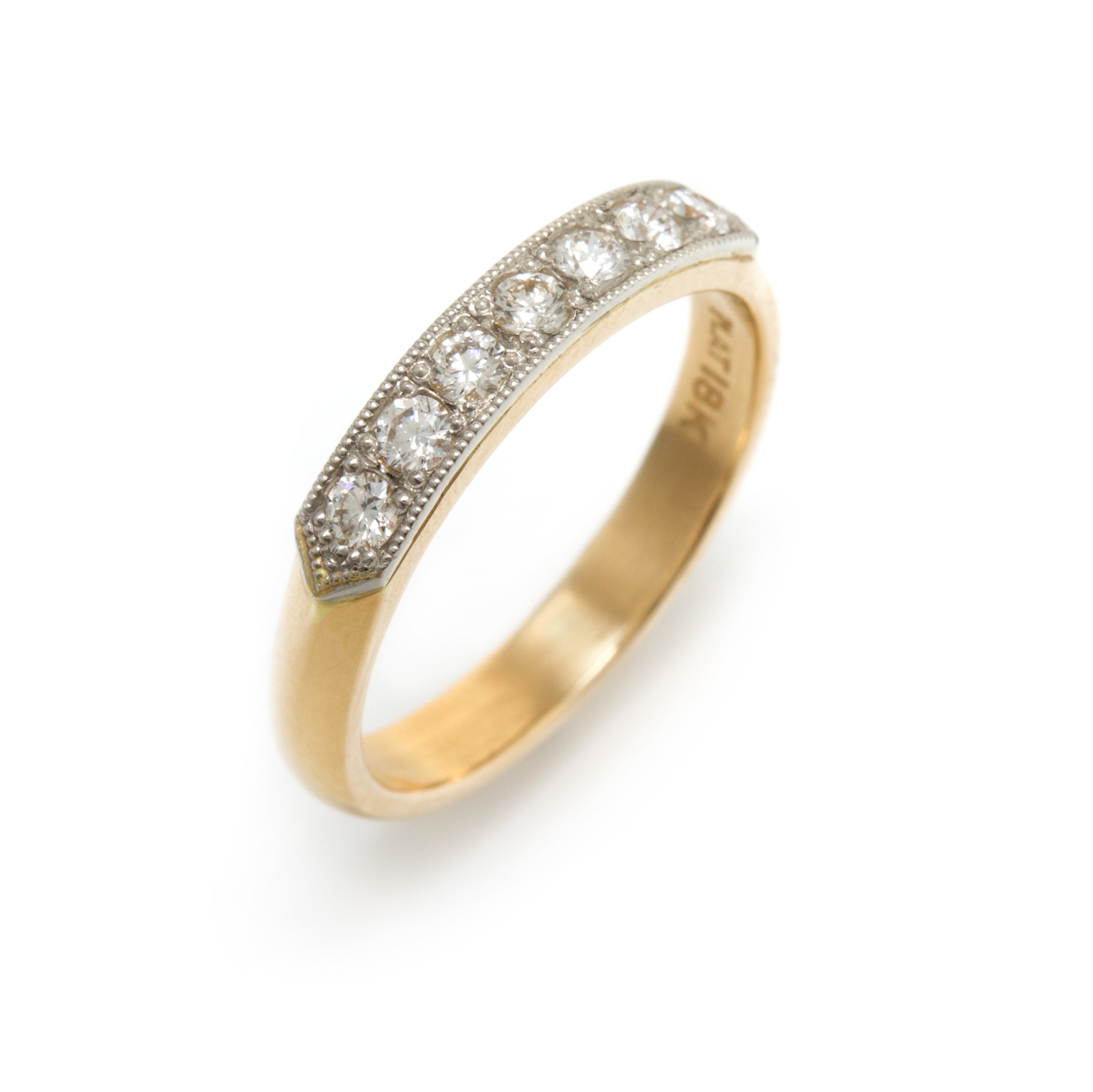 Platinum Overlay Diamond Wedding Ring – Caleb Meyer Studio