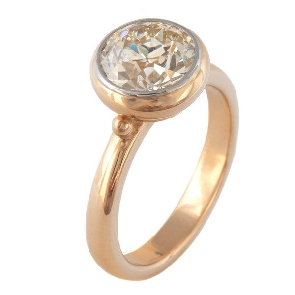 European Cut Diamond Stackable Ring – Caleb Meyer Studio